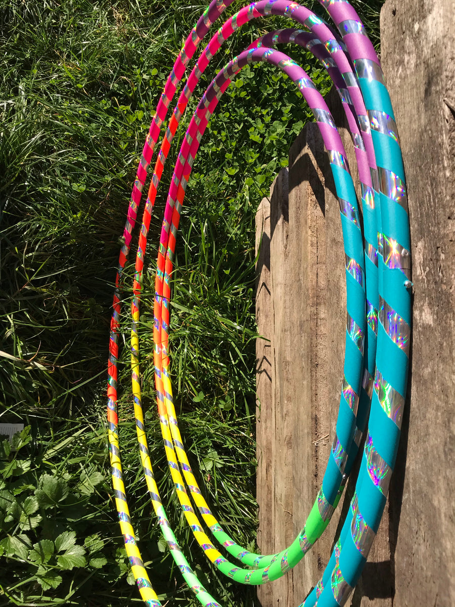 Rainbow Glitter Limited Edition Fitness Hula Hoop – Pixie Hula Hoops NZ