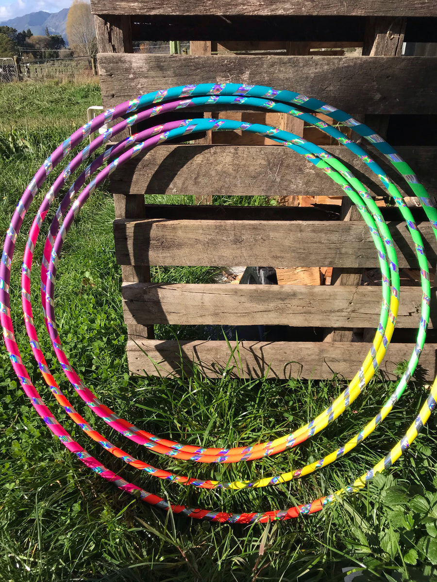 Rainbow Glitter Special Edition Beginner Hula Hoop – Pixie Hula Hoops NZ